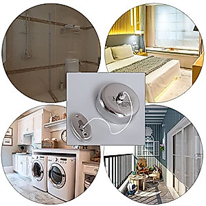 JHHSYU 2 Pcs Retractable Clothesline 304 Stainless Steel Durable with Heavy Duty Adjustable Rope Shower Clothes Line for Outdoor and Indoor