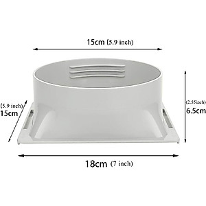 6'' Portable Air Conditioner Window Adapter with Package Exhaust Hose Connector Tube Connector Air Baffle Plate Mobile air Conditioning Accessories