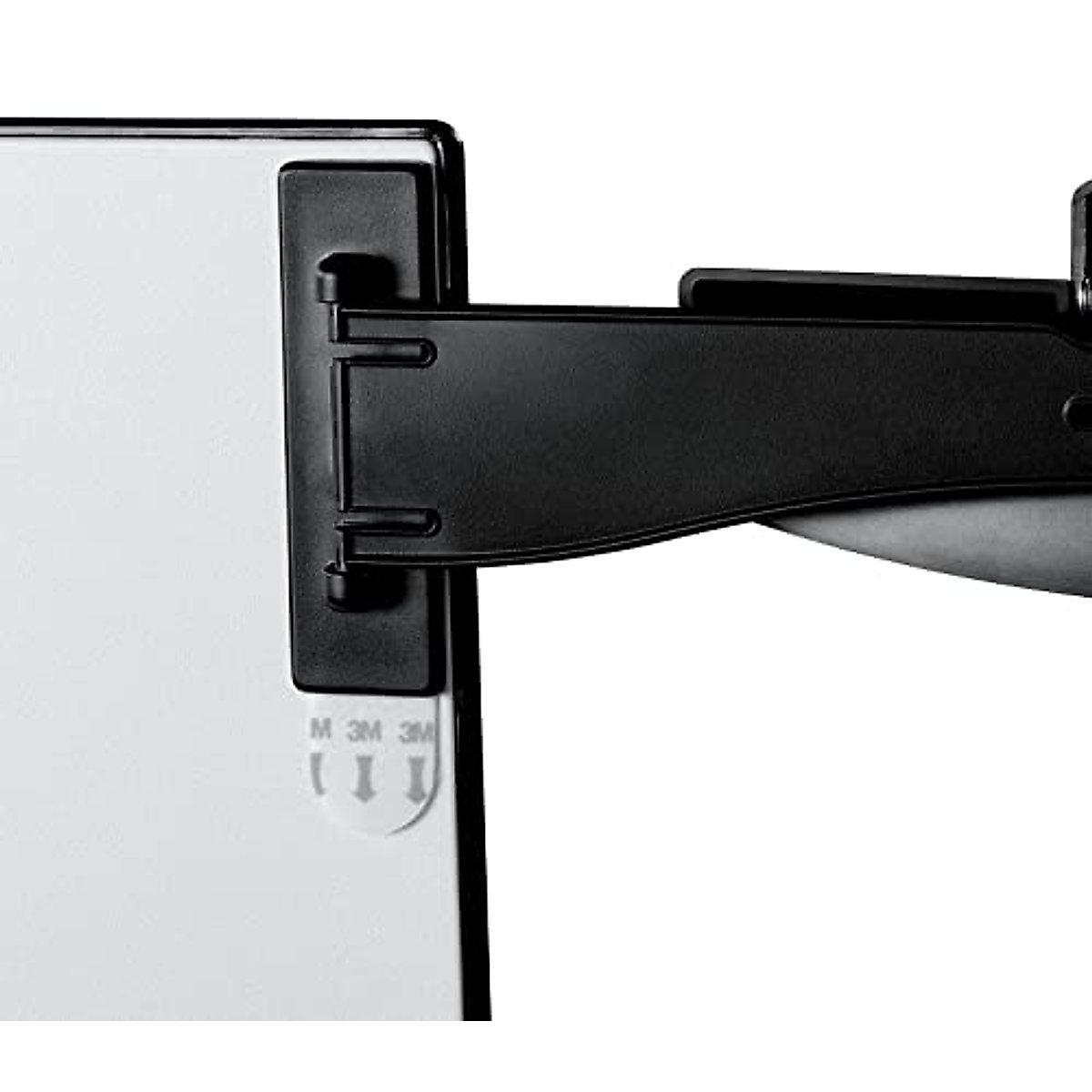 3M Monitor Mount Document Clip Copy Clip, Mounts Right or Left with Command™ Adhesive, Use on Monitors and Laptops for Easy Viewing and Reduced Clutter, Holds up to 30 Sheets, Black (DH240MB)