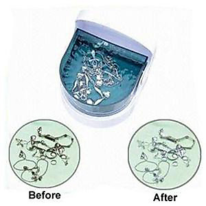 Sonic Cordless Denture Cleaner Portable Battery Operated Vibrating Jewelry Coins Cleaning Machine