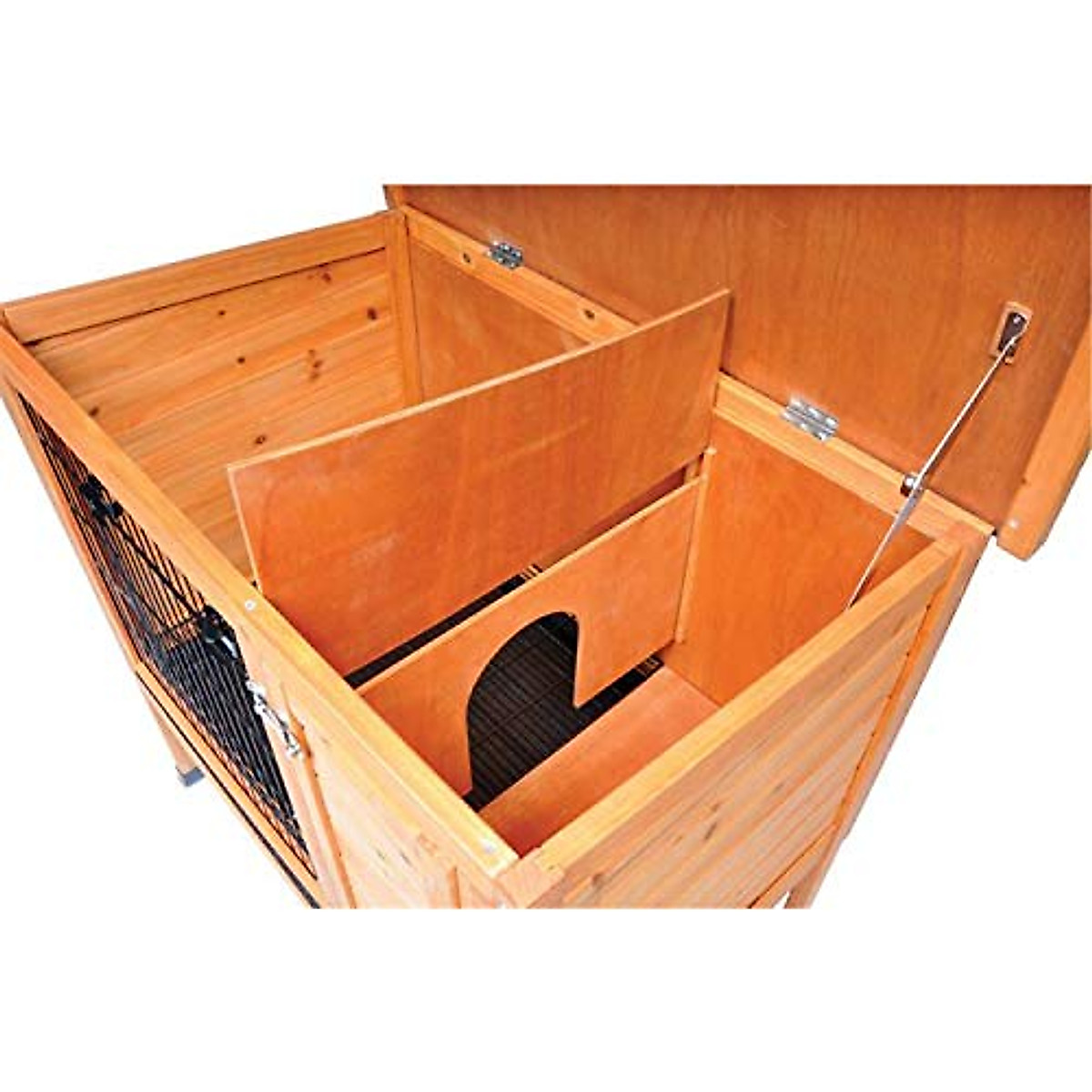 Prevue Hendryx 461 Large Rabbit Hutch, Stained Wood