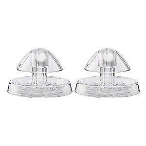 KVSERT 2 Pcs Snail Trap for Fish Tank Aquarium Plastic Clear Snail Trap Planarian Leech Catcher 6cm
