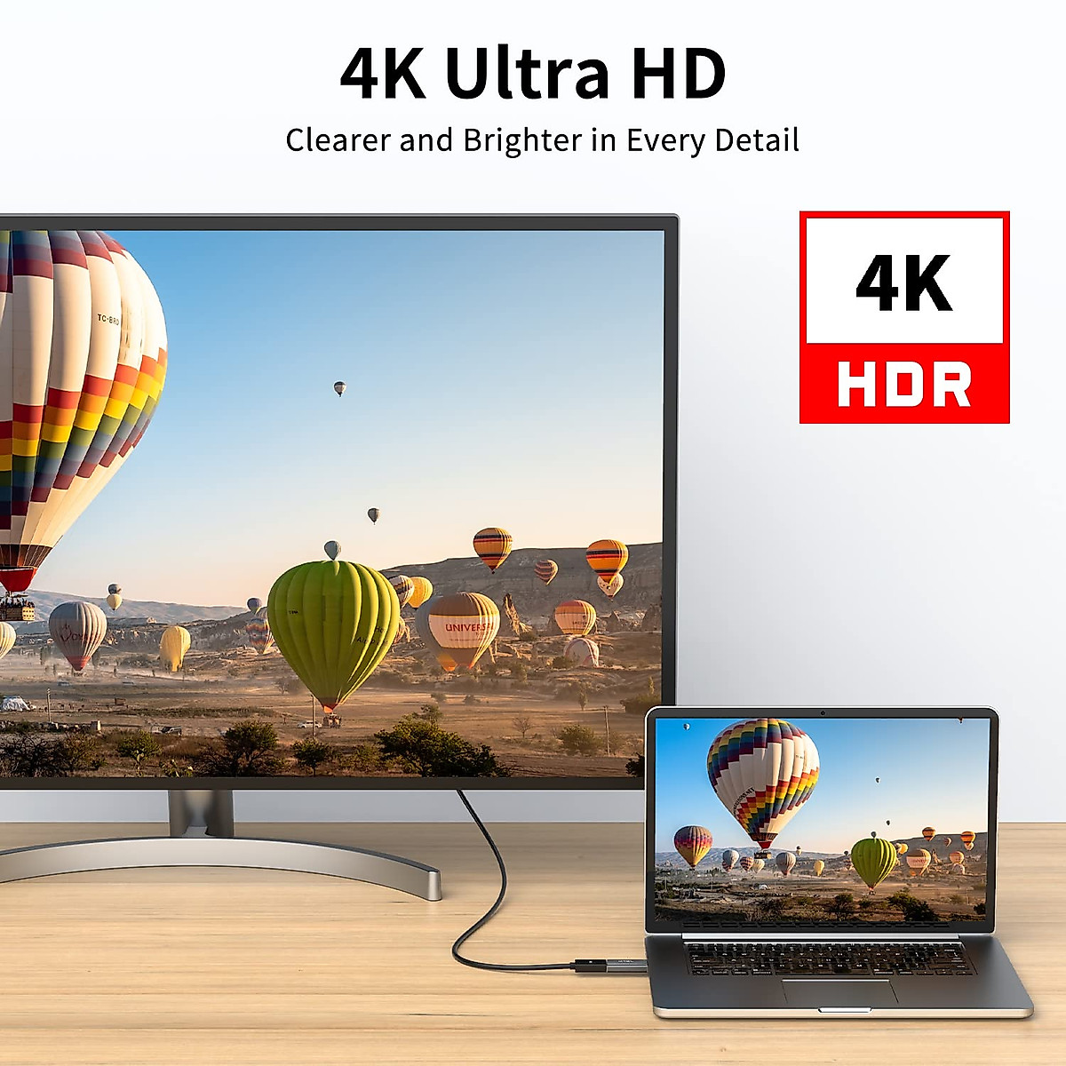 IIABC Displayport to HDMI Adapter (2Pack) 4K 24K Gold Plated Displayport DP to HDMI Female Converter，Uni-Directional Display Port to HDMI Converter Compatible for Lenovo, HP, Dell &More- Grey