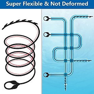 Drainsoon 30 Inch Long Sink Snake Drain Clog Remover, Upgraded Anti-Break Nylon Plumbing Snake Drain Auger Hair Catcher for Bathroom Shower Pipe, Bathtub Hair Clogs, Kitchen Drain Cleaning (5 Pack)