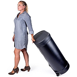 Displays2go, Backlit Backdrop Frame, Molded Plastic and Aluminum Construction – Silver and Black (YD101FR)