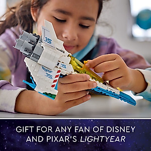 LEGO Disney Pixar's Lightyear XL-15 Spaceship 76832 Buildable Model - Outer Space Toy with Buzz Minifigure, Sox The Cat Figure, Movie Inspired Set for Kid's Action and Imaginative Play Ages 8+