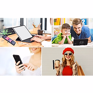 COOLQO Detachable Phone Ring Holder Stand for Wireless Charging and Magnetic Car Mount, 360 Degree Rotation Cell Phone Finger Grip Kickstand, Light Metal, Compatible with iPhone Samsung Smartphones