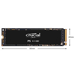 Crucial P5 1TB 3D NAND NVMe Internal Gaming SSD, up to 3400MB/s - CT1000P5SSD8