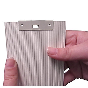 GMA Group Vertical Blind Repair Clips with Curved Vane Saver for Window Blinds, Fixes Broken Tabs - Window Blinds Replacement Slats(10 PK, Ivory)