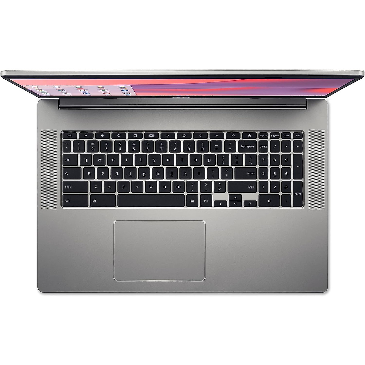 acer 2023 Newest Chromebook 317 Laptop | Intel Celeron N4500 | 17.3" Full HD IPS Display | 4GB LPDDR4X | 128GB eMMC + 256GB Micro SD Card | Chrome OS, Silver