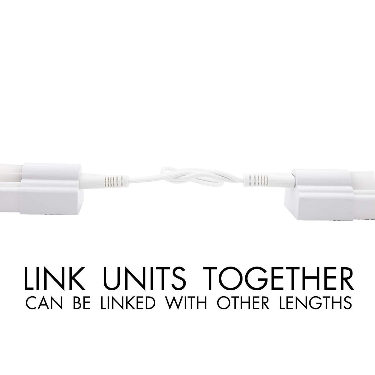 Maxxima 18 inch Linkable LED Under Cabinet Light 900 Lumens Warm White 3000K White, On/Off Switch, Plug in, Energy Star