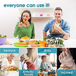 Electric Can Opener, Hand Free Can Opener Easy Open Any Can Sizes with Smooth Edge, Food-Safe Portable Battery Operated Electric Can Openers for Kitchen, Seniors, Arthritis, Chef