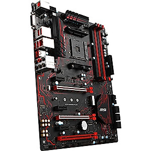 MSI Gaming AMD Ryzen X370 DDR4 VR Ready HDMI USB 3 SLI CFX ATX Motherboard (X370 GAMING PLUS)