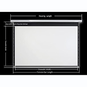 LIUYUNQI 16:9 Tab-tensioned Motorized Intelligent Electric Projection 4K Cinema Screen for Home Theater Projector