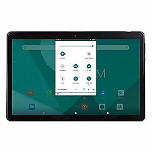 Kufoo Black Tablet, 4G LTE Internet ROM 512GB 8MP 16MP Mini Tablet for Office (US Plug)