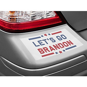 Funny Tool Box Magnet Sign - 4x6 in. FJB Let's Go Brandon Red White and Blue Stars