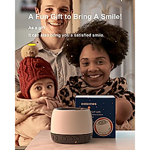 elesories White Noise Machine, Sound Machine with13 Non Looping Natural Soothing Sounds for Adults Baby Sleeping, Also Be Used as a Multifunctional Speaker for Home, Office Privacy | Nursery | Travel…