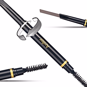 ANIFER Eyebrow Pencil Gray Waterproof Smooth Natural Vegan Cruelty Free (Gray #5)