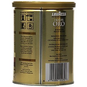 Lavazza Qualita Oro Ground Coffee, 8oz Cans (Pack Of 2)