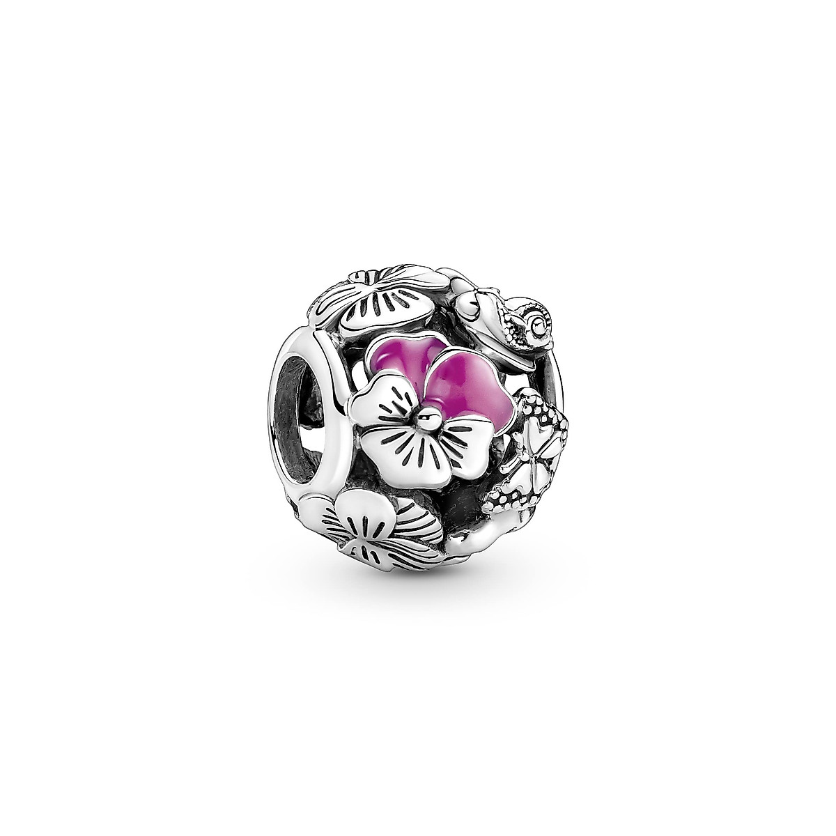 Pandora Pansy Flower Friends Charm