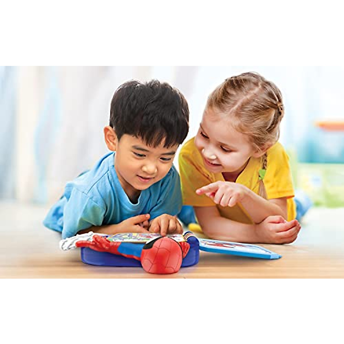 eKids Spidey and His Amazing Friends Book, Toddler Toys with Built-in Preschool Learning Games, Educational Toys for Fans of Spiderman Toys and Gifts