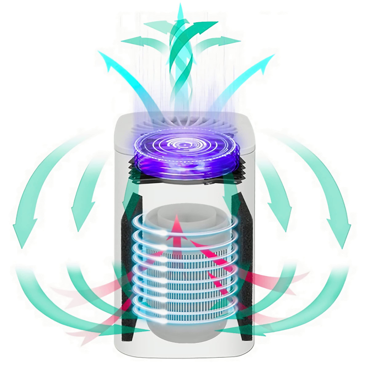 HEPA Filter Compatible with Frestar Small Air Purifier, Replacement HEPA Filter, Air Filter, 1 Pack