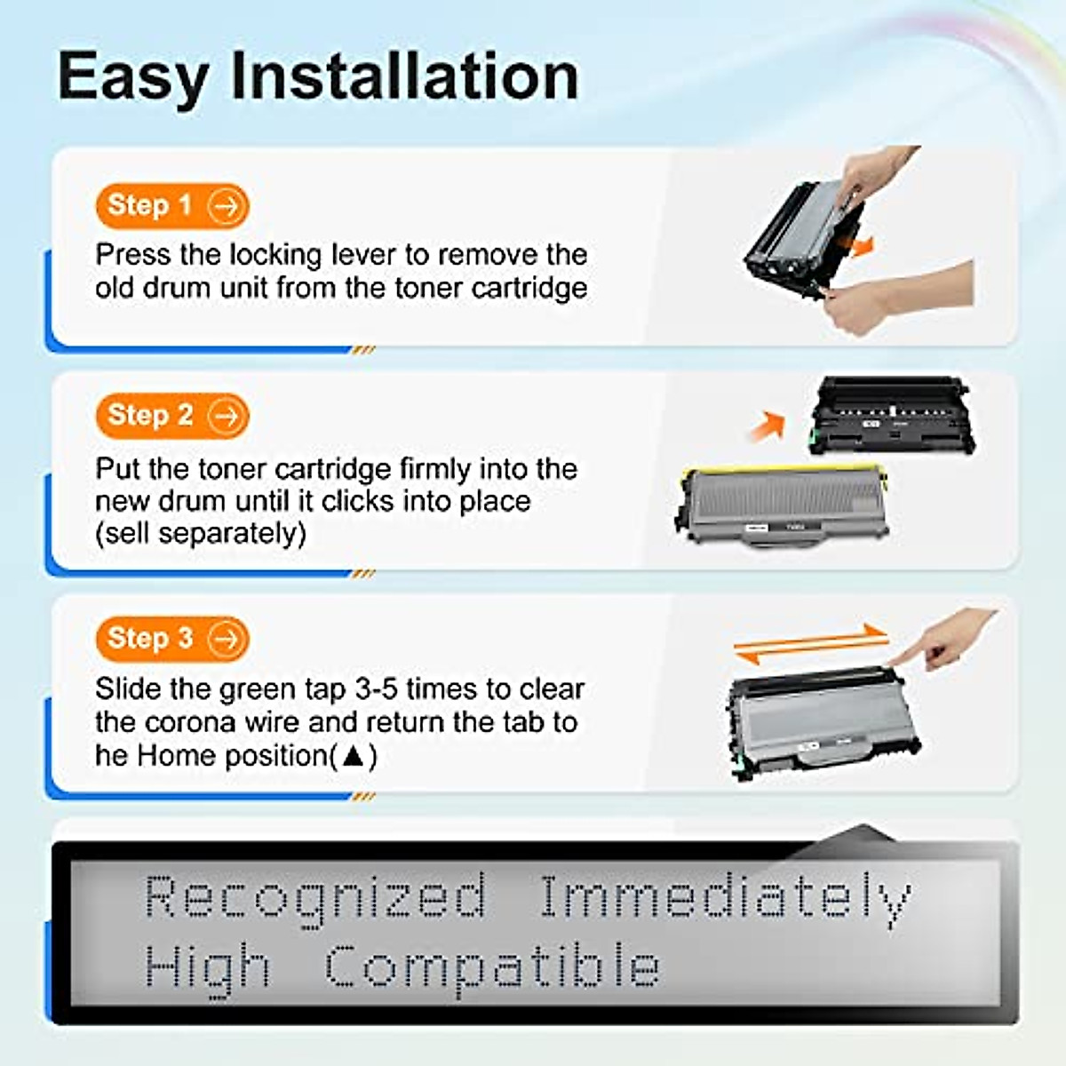 TN360 TESEN Compatible Toner Cartridge Replacement for Brother TN330 TN360 TN-330 TN-360 High Yield for Brother DCP-7040 DCP-7030 MFC-7840W MFC-7440N MFC-7345N MFC-7340 HL-2170W HL-2140 4 Packs
