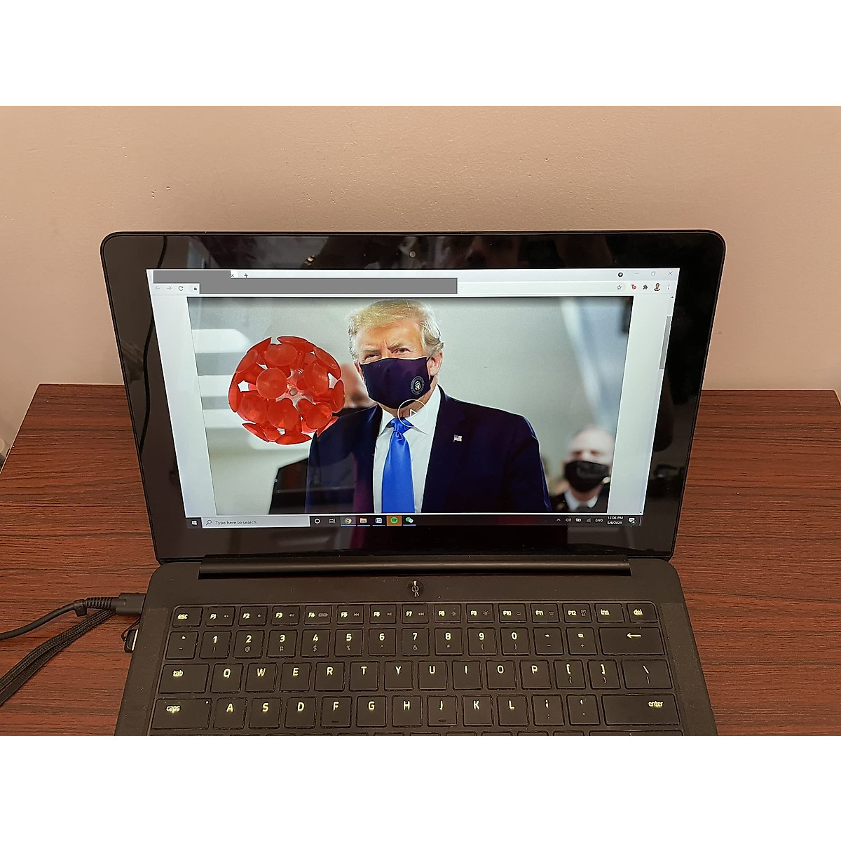 COVID Ball—Novelty Toy Suction Cup Ball and Packaging (2 Pack)