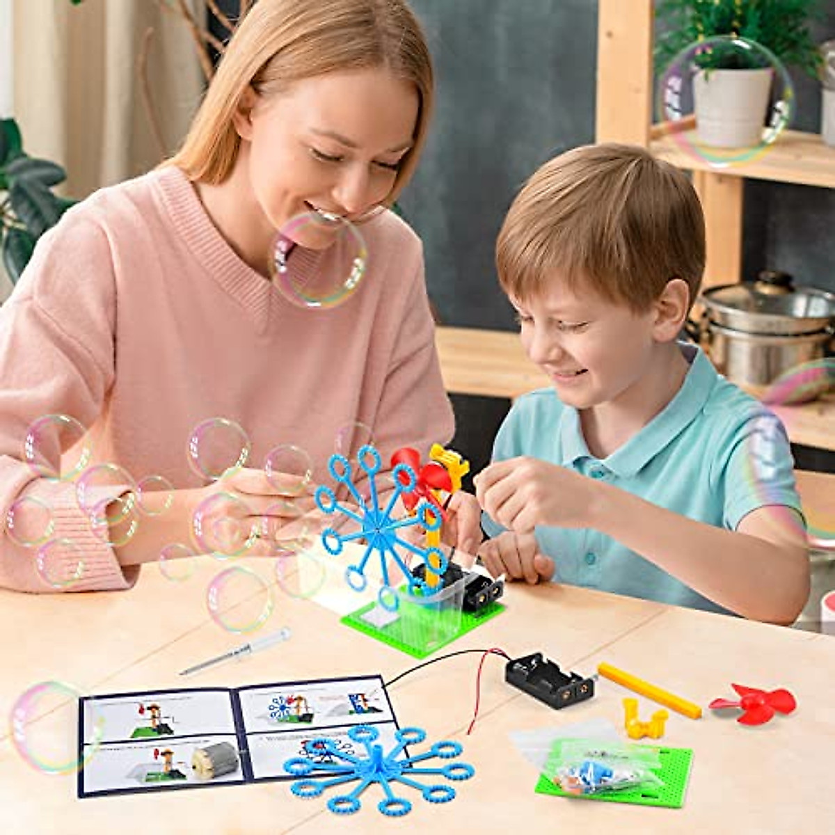 Robotics STEM Science Kits, Robot Building Kit for Kids, Electronic Toys Science Experiments Engineering Projects for Girls, DIY Activities STEM Robots for Boys to Build, Gifts for Boy & Girl