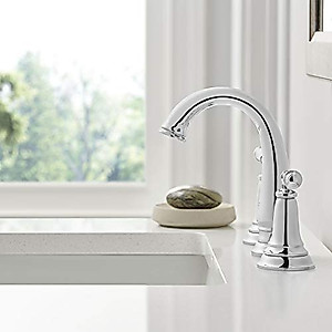 American Standard 7052807.002 Delancey Widespread Bathroom Faucet with Pop-up Drain, Polished Chrome
