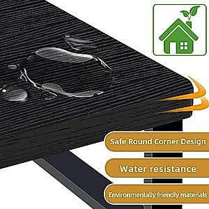 OUTBROS Step Stool for Adults, 7.3'' Tall Bedside Steping Stool Hold Up to 350 lb, One Step Foot Stool for Kitchen, Bedroom, Living Room, Bathroom, Black