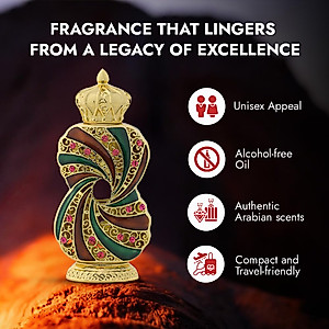 Al Haramain Tanasuk Perfume Oil - 12 ml | Unisex Amber Vanilla Attar Oil | Concentrated Fragrance