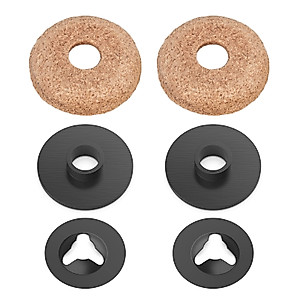 3000005094 For Coleman Lantern Stove Pump Cup Replacement Kit with Leather Pump Cap,Metal Nut and Plastic Cap for Air Seal (Compatible with Coleman Multiple Models)-2 Pack