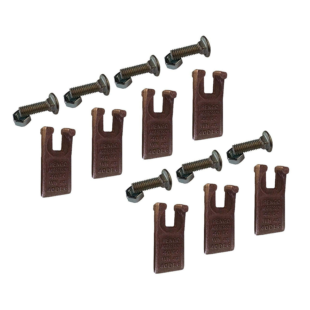 Digger Supply 7 Count Pengo 40/50 Degree Auger Teeth - 134501 - Fits Pengo Aggressor Augers