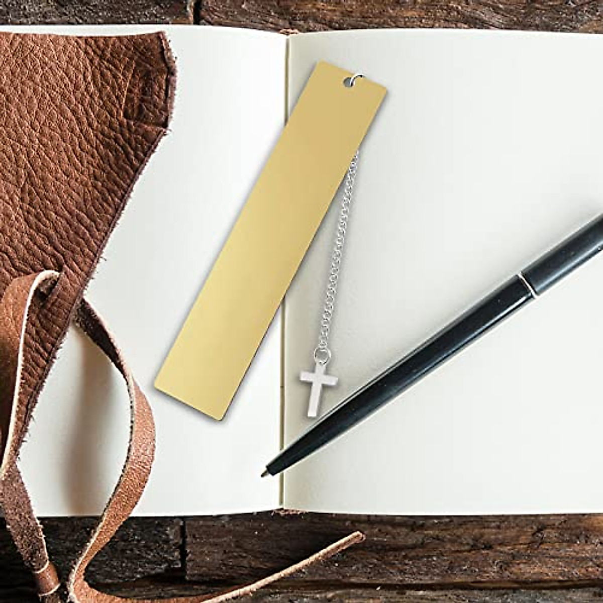 Personalized Bookmarks- Metal Custom Bookmarks Engraved Photo Text- Stainless Steel Customized Bookmark for Men Women Kids,Teachers,Students,Book Lovers Gifts for Valentine's Day,Birthday