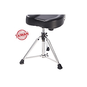 Boltd Drum Throne Made in Taiwan Adjustable Motorcycle Style with Large Backrest Seat Comfortable Drum Set Percussion Stool