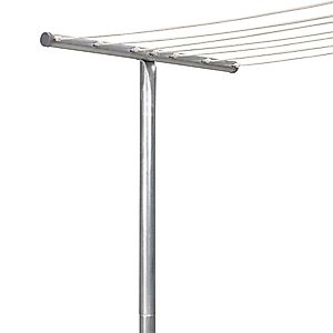 Household Essentials T-2050 Steel Outdoor Clothesline T Post | Single T-Post