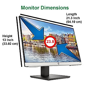 HP 24mh IPS Full HD LED 24 Inch Anti-Glare Computer Monitor, HDMI, VGA, Display Port, Edge to Edge Screen, Upto 16.7 Million Colors, 178 Degree Viewing Angle, 75 Hz Refresh Rate (Renewed)