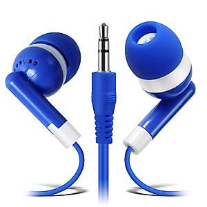 Keewonda Wired Classroom Earbuds for School 50 Pack Bulk Earbuds Headphones for Kids Classoom Students Multipack Earphones for iPad Chromebook Laptops