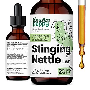 Stinging Nettle Leaf for Dogs - Itchy Skin Relief for All Breeds & Sizes - Liquid Dog Food Supplements for Soothing Skin Irritation & Itching - Herbal Skin and Coat Supplement for Pets - 2 oz