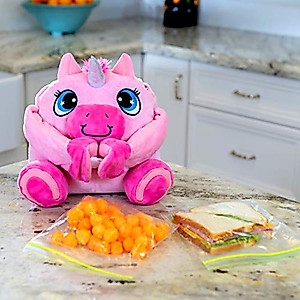 Lunch Pets Insulated Kids Lunch Box – As Seen on TV Plush Animal and Lunch Box Combination - Yumicorn