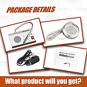 Retevis RT-9908 Window Speaker,Window Intercom Dual-Way Voice,Window Speaker Intercom System for Business,Bank,Ticket Window