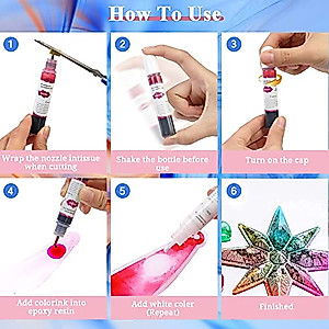 Alcohol Ink Set - 24 Vibrant Colors Alcohol Ink for Epoxy Resin, High Concentrated Alcohol-Based Ink for Resin Petri Dish, Tumbler Making, Coaster, Painting, Ceramic, Glass, Metal - 0.35oz/10ml Each