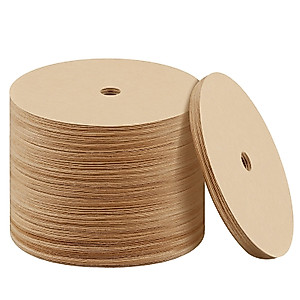 200 Count Percolator Coffee Filters, 3.75 Inch Natural Unbleached Disposable Coffee Filter Disc Coffee Filters for Camping Coffee Pot Home Office Use