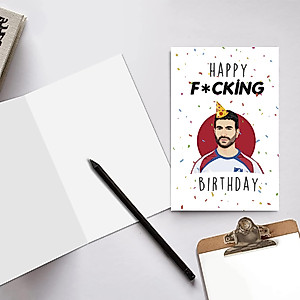 BENNLOOS Humorous Roy Kent Birthday Card for Him Her, Rude Ted Lasso TV Show for TV Fans, Special Bday Card Gifts with Envelope