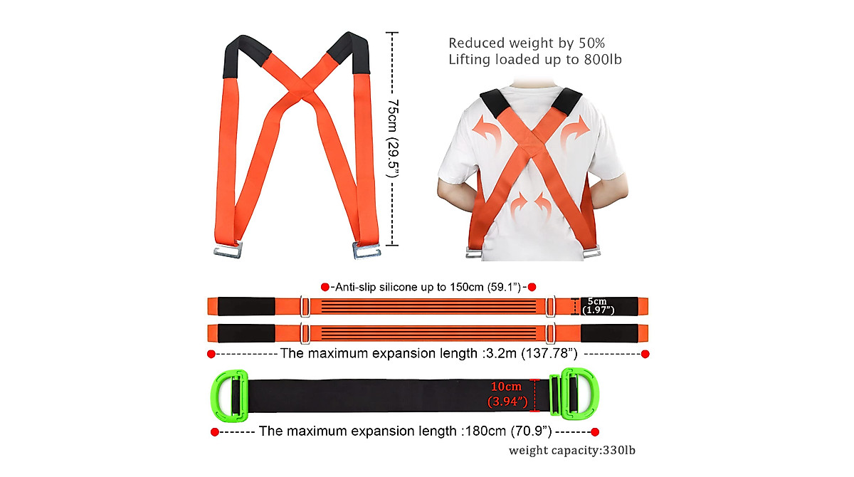 Lifting Straps Kit for Easy Home Moving