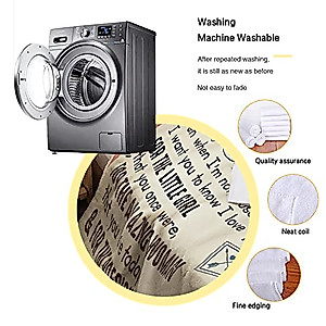 Maynofu to My Daughter Blanket from Mom, Daughter Gifts Letter Printed Throw Blanket Birthday Gifts Christmas Blankets for Bed Couch Living Room (50”x60“)