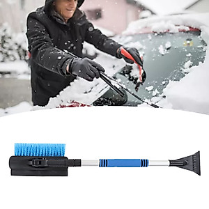 4 in 1 Aluminum Alloy Car Retractable Snow Brush and Ice Scraper