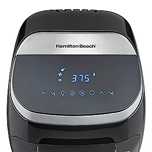 Hamilton Beach 11.6 QT Digital Air Fryer Oven with Rotisserie, 8 Pre-Set Functions including Dehydrator, Roaster & Toaster, 1700W, Black (35073)
