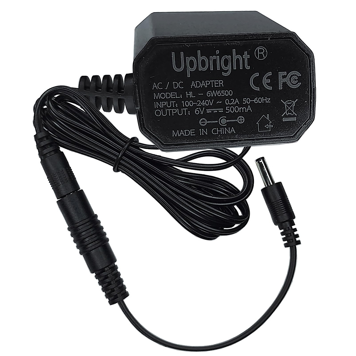 UpBright 6V AC/DC Adapter Compatible with Mobile Power 4065 4063 4059 4044 4032 4030 4066 Lightbolt Rechargeable Worklight& Spotlight LED Work Light Flashlight MobilePower 6VDC Battery Charger Supply